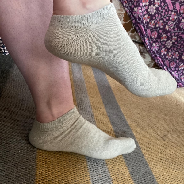 Organic Linen Socks (set of 2). Socks Women 2 Pairs. Casual Socks, Cute ...