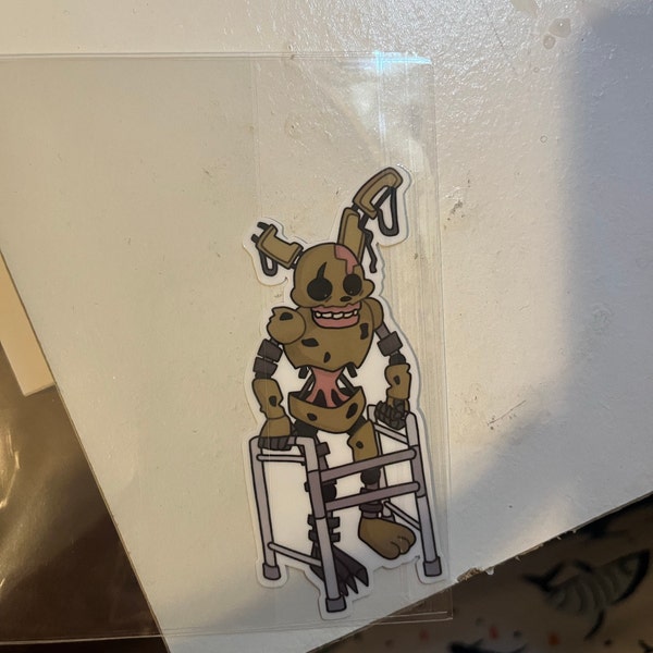 FNAF Security Breach Springtrap Peepaw Sticker - Etsy