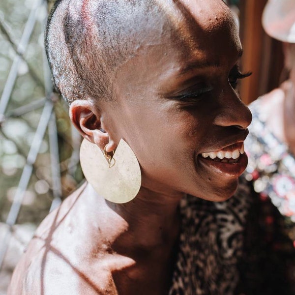 Large African Earring for Women, Afrocentric Statement Style - Etsy
