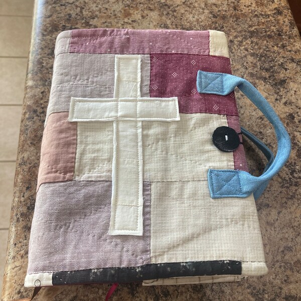 Handmade Quilted Journal Cover, Vintage Quilt Journal Cover ...