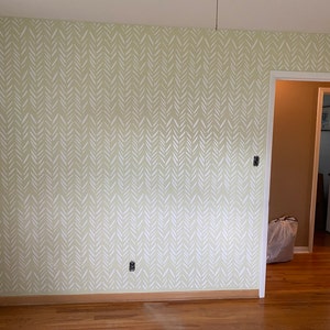 Watercolor Leaves Wall Pattern Kit FLORAL WALL STENCILS | Etsy