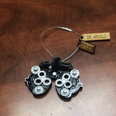 Phoropter Christmas Ornament, Optometry Ornament, Optometrist, Eye ...