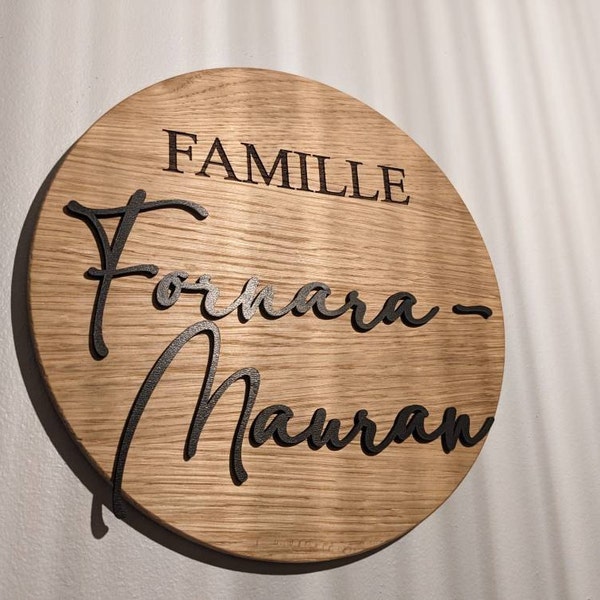 Square House Sign family Name Square House Sign Made of Oak ...