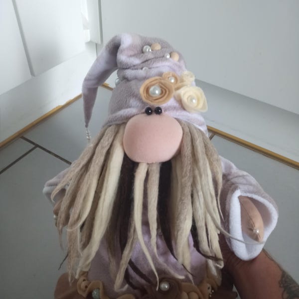 Pattern Pdf Scandinavian Pearl Gnome Sea Gnome Gnome With Seashells ...
