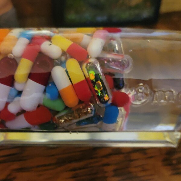 Pop-art Capsules in Acrylic Display Pills Pharmacy - Etsy