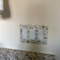 Black and White Toile Floral Ceramic Wall Tiles Backsplash Kitchen Tile ...