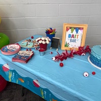 Bait Bar Sign, Fishing Table Sign, Fishing Party Food Signs, Fishing ...