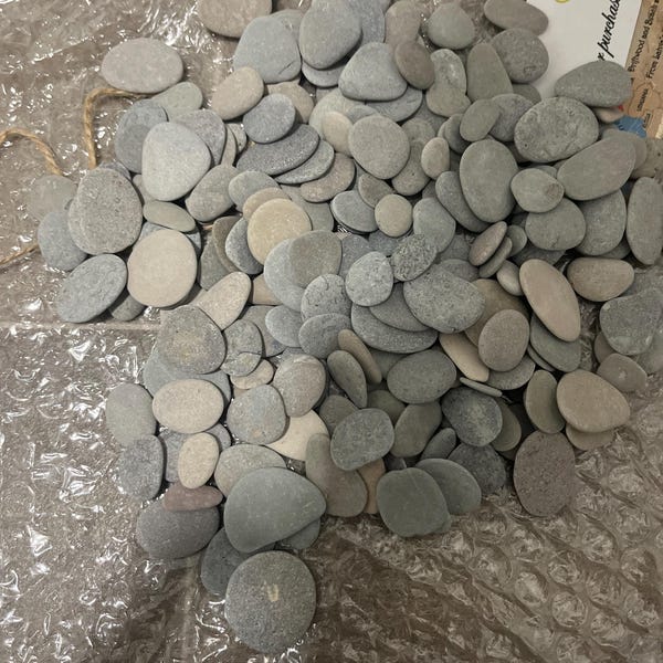 Stone Decor - Set of 20 Small Pebbles -size1.2-1.6"/3-4cm-small Flat ...