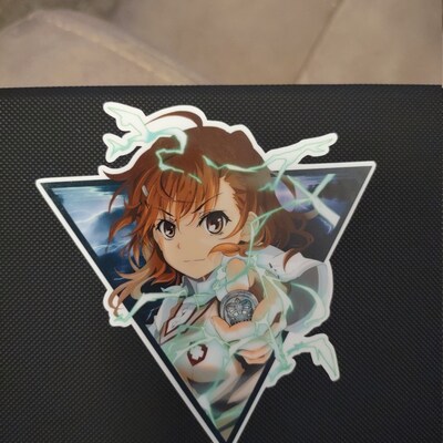 Misaka Mikoto Vinyl Sticker Depth Style Toaru Kagaku No Railgun Anime ...