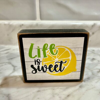 Wood Spring Blocks, Reversible Sign, Spring Decor, Spring Decoration ...