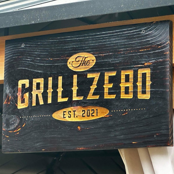 Custom Burned Wood Logo Sign: Laser Engraved Pine, Indoor/outdoor - Etsy