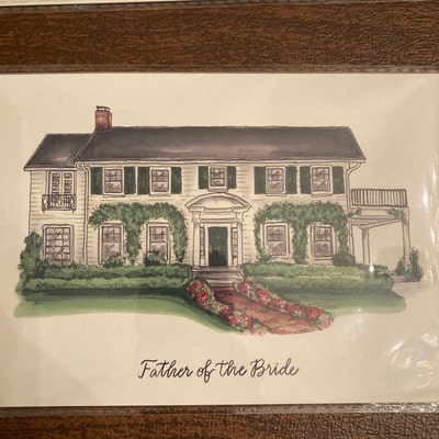 Father of the Bride House Art Print - Etsy