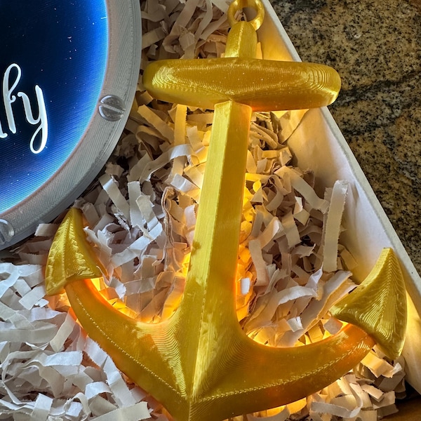 Cruise Door Glowing Anchor Magnet (small) - 3D Printed Cruise Ship ...