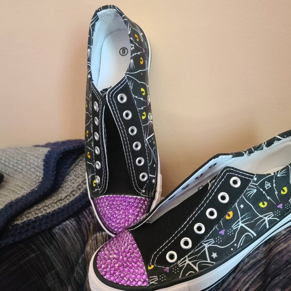 Day of the Dead, Custom Shoes, Women Shoes, Sugar Skull Shoes, Custom ...