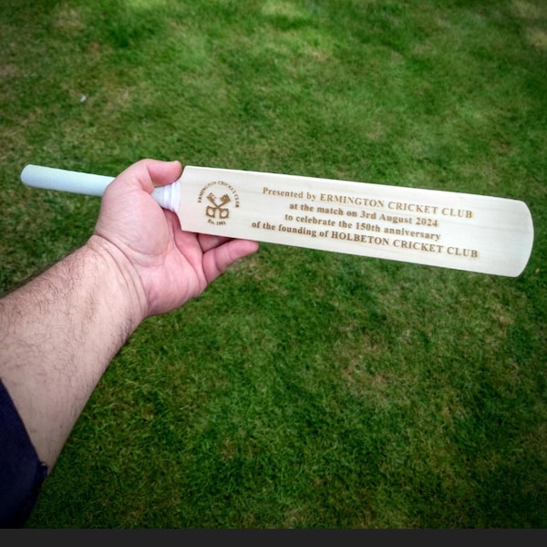 Cricket Stump With Laser Engraved Personalisation. Sporting Club Gift ...