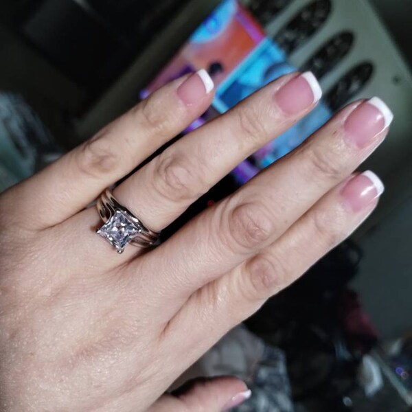 925 Sterling Silver Rose Ring, Rose Diamond Ring, Flower Pattern Ring ...