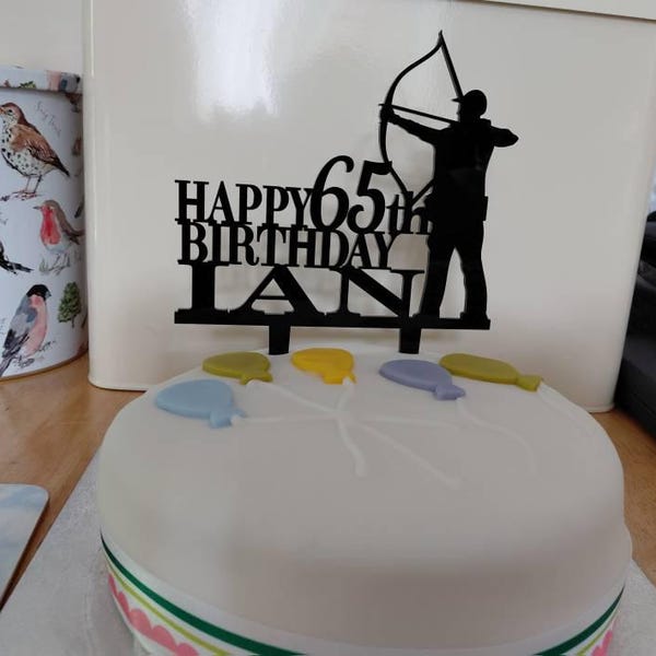 Archery Birthday Cake Topper,archer Cake Topper Decoration,birthday ...