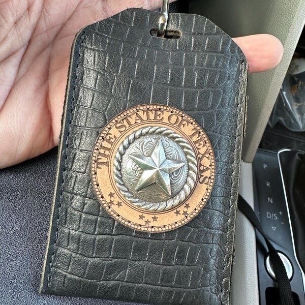 State of Texas ID Holder, ID Holder, Badge Holder - Etsy