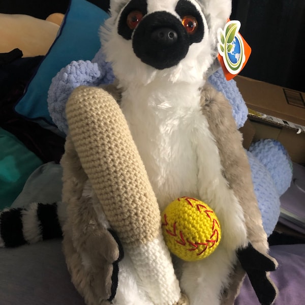 Baseball & Bat Crochet PATTERN ONLY Pdf DOWNLOAD! Amigurumi Crochet ...