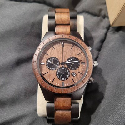 Men's Wood Watch, Engraved Watch, Anniversary Gift for Him ...