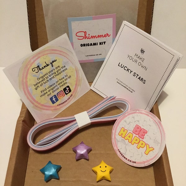 Origami Star Matchboxes Thoughtful and Encouraging Gift Box of Smiles Lucky Stars Motivational ...