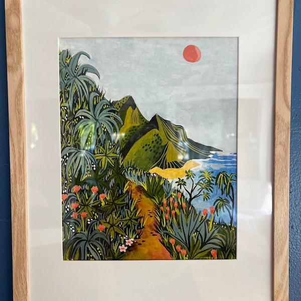 Napali Coast: Wall Art, Art Print, Napali, Hawaii, Kauai, Tropical Art ...