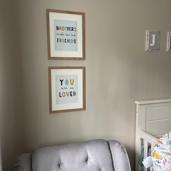 Digital Download, You Are Loved, Neutral Colors, Nursery Printable ...