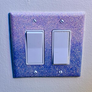 Light Purple Glitter Iced Lavender Light Switch & Outlet Covers Rustic ...