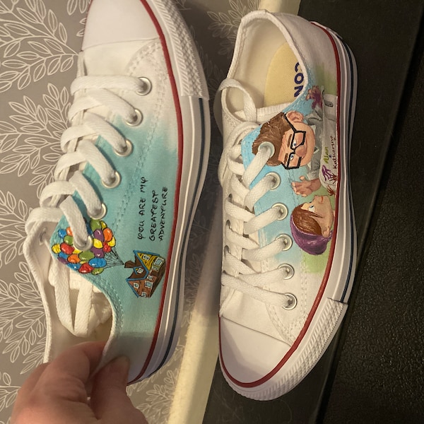 Custom Hand Painted Shoes With Toy Story Aliens Themed Converse High ...