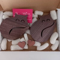 X1 Individual Highland Cow Coaster - Wooden Highland Coo Coaster ...