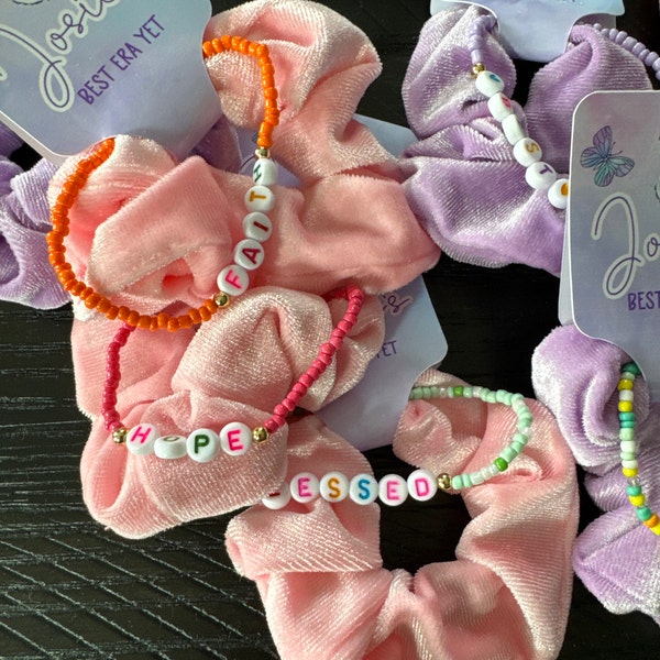 Birthday Era Scrunchie Friendship Bracelet Party Favors - Birthday ...