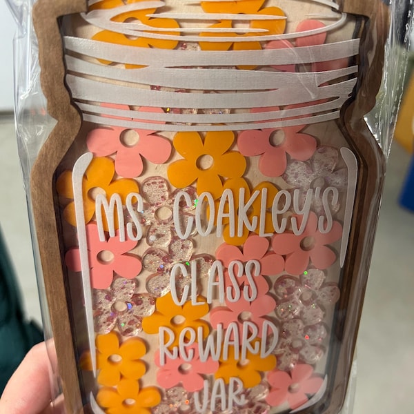 Custom Reward Jar With Tokens | Reward Jar for Kids | Reward System ...