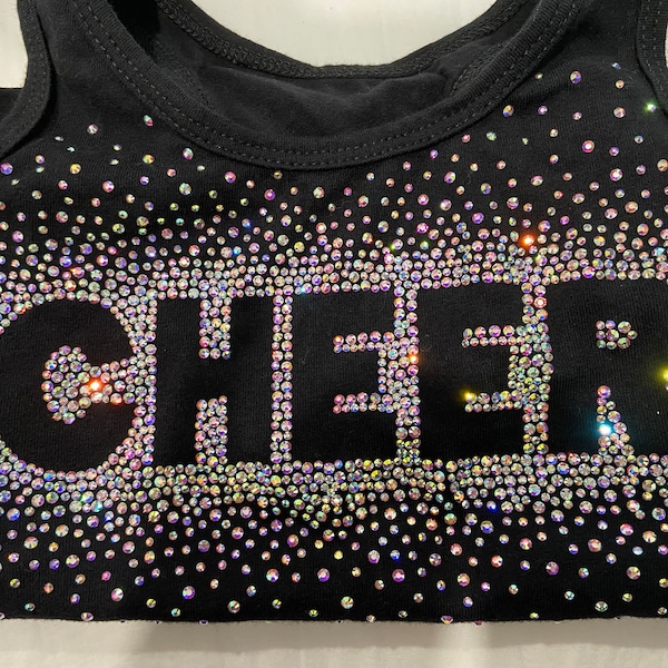 Beautiful Scatter Rhinestone CHEER Tank Top - Etsy