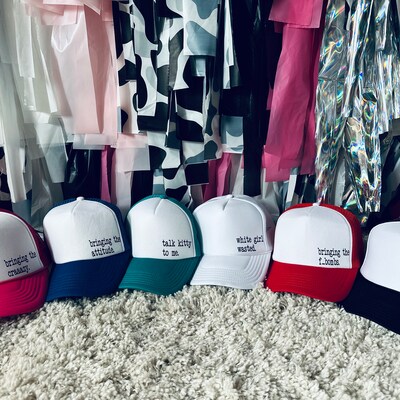 NEON PARTY Hats,bachelor Party Hat, Crew Hat, Team Crew, Totally ...