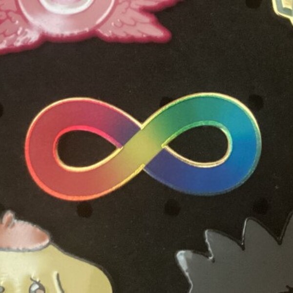 Neurodivergent Infinity Enamel Pin - Etsy Canada