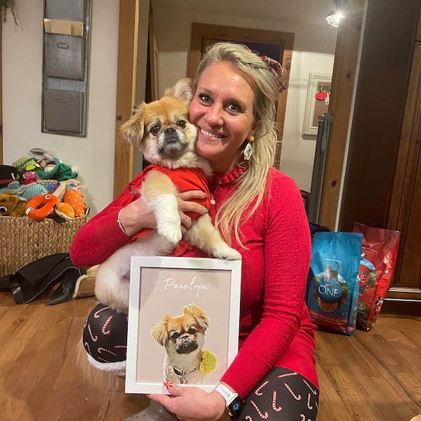 Custom Pet Portraits Using Pet Photo Personalized Digital Dog Portraits ...