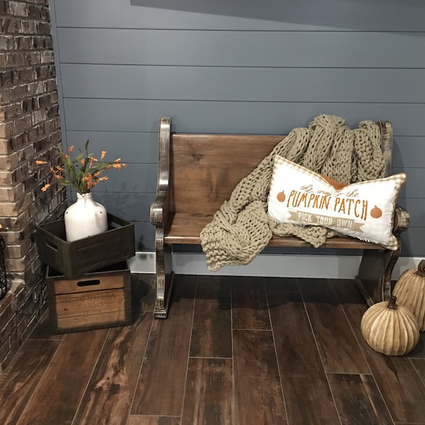 IN STOCK: Harvest - Church Pew Bench / Foyer, Entryway Furniture ...