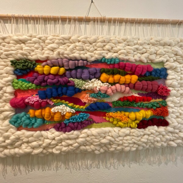 Unique Coral Reef Weaving Wall Art With Crocheted and Knitted Details ...