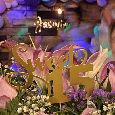 Sweet 15 SVG Fifteenth Birthday SVG 15th Birthday Digital Download Svg ...