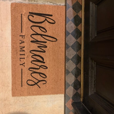 Personalized Doormat Custom Doormat Personalized Welcome - Etsy