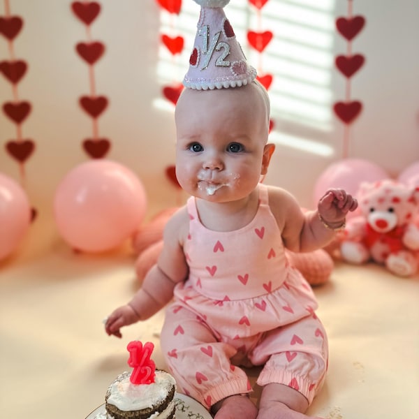 Blue/beige Felt Birthday Party Hat, Boy Blue Party Hat, 1st Birthday ...