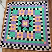 Flower Checks Quilt Pattern - Etsy Canada
