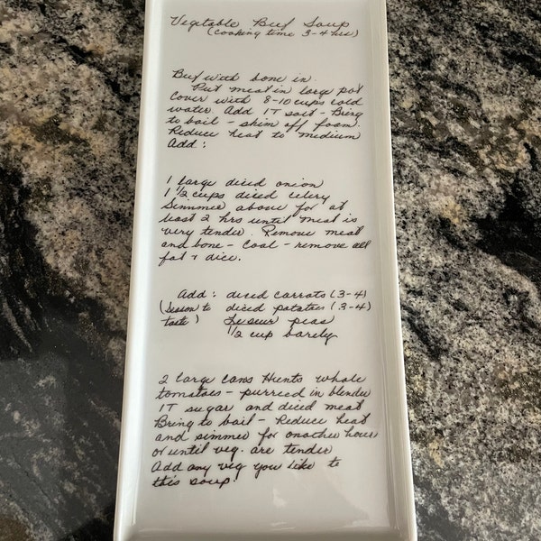 Personalize Recipe Plate - Etsy