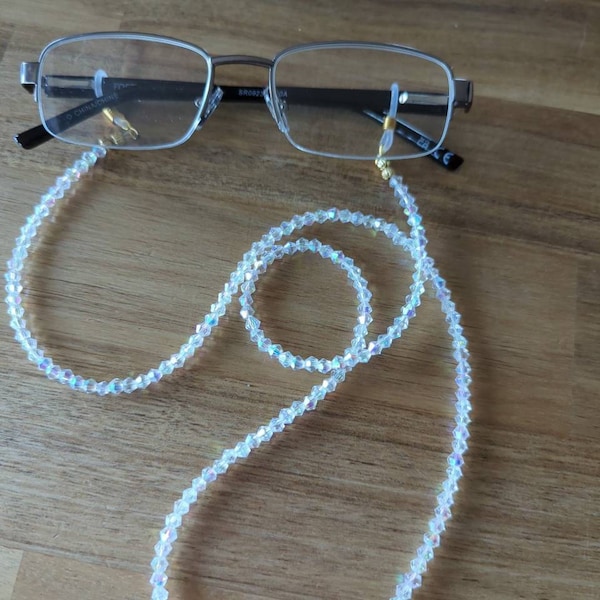 AB Crystal Eyeglass Chain: 26" Bling Sunglass Accessory Gift - Etsy