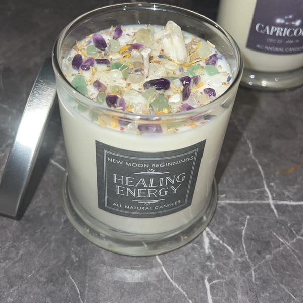 Healing Energy Candle - Negative Energy Cleansing - Soy Aromatherapy ...