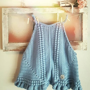 CROCHET PATTERN Liv Granny Square Top Mom and Me Version Child | Etsy