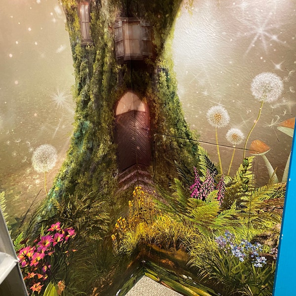 Magic Forest Wall Mural / Fairy Wall Mural / Enchanting Woodland ...