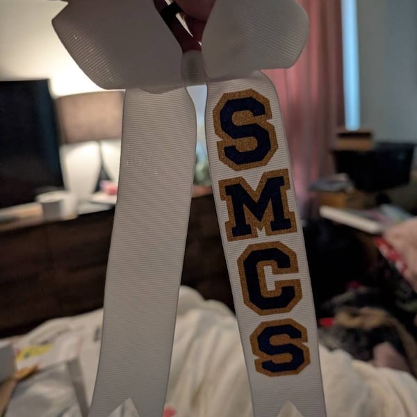 School Spirit- Cheer Bow (collegiate Style) - Etsy