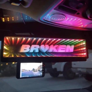 Heart LED EL Glow Panel Light for Car - Etsy