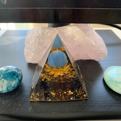 Orgone Cone Handmade Rose Crystal&amethystobsidian Quartz - Etsy